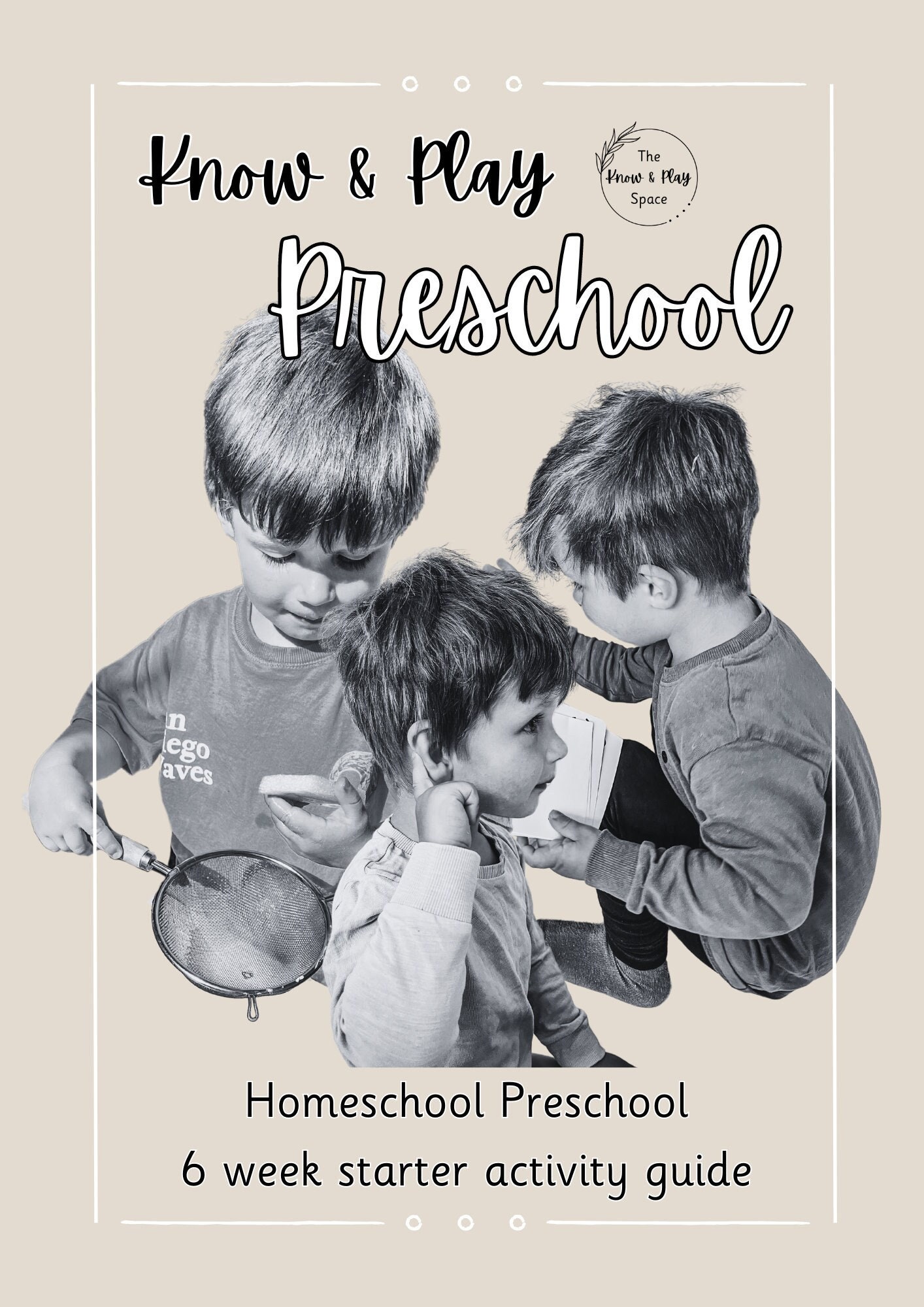 Know & Play Preschool Homeschool Preschool Play Activity Starter Guide ...