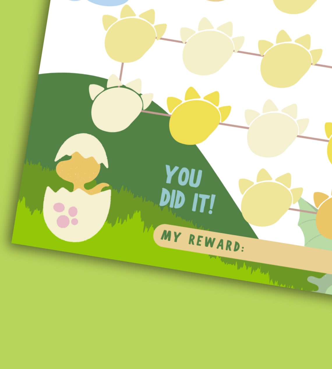 Printable Dinosaur Reward Chart, Dinosaur Sticker Chart, Instant ...