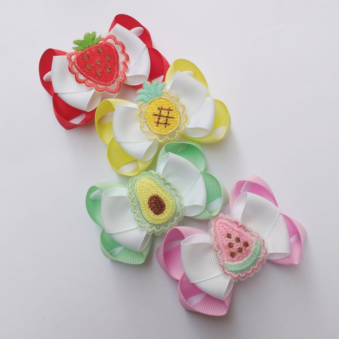 Fruit Salad Preppy Cute Fun Baby Girl Hair Clips - Etsy