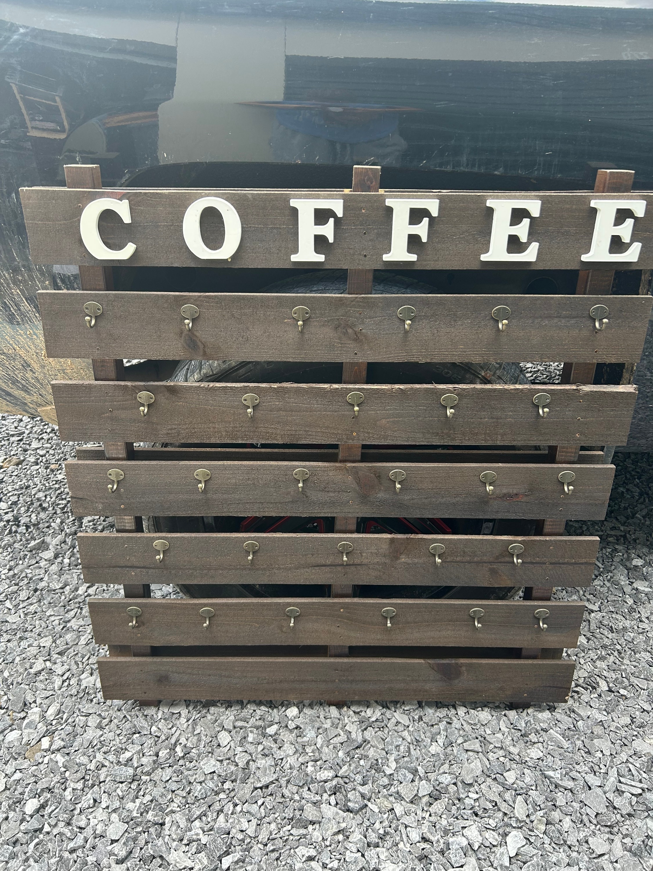 Pallet Coffee Cup Rack - Etsy