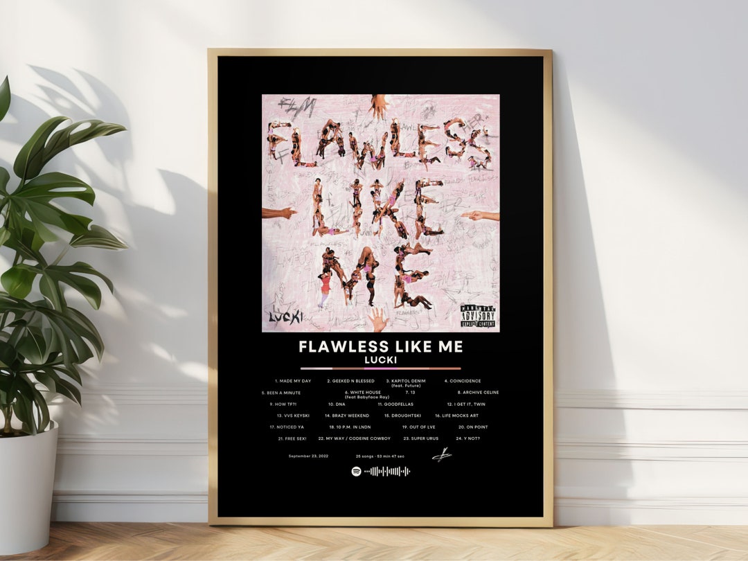 Lucki Flawless Like Me Album Cover Instant Download - Etsy