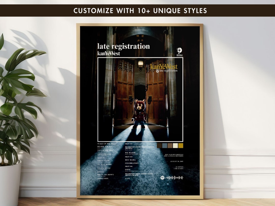 Late Registration Album Cover Kanye West Album Poster - Etsy