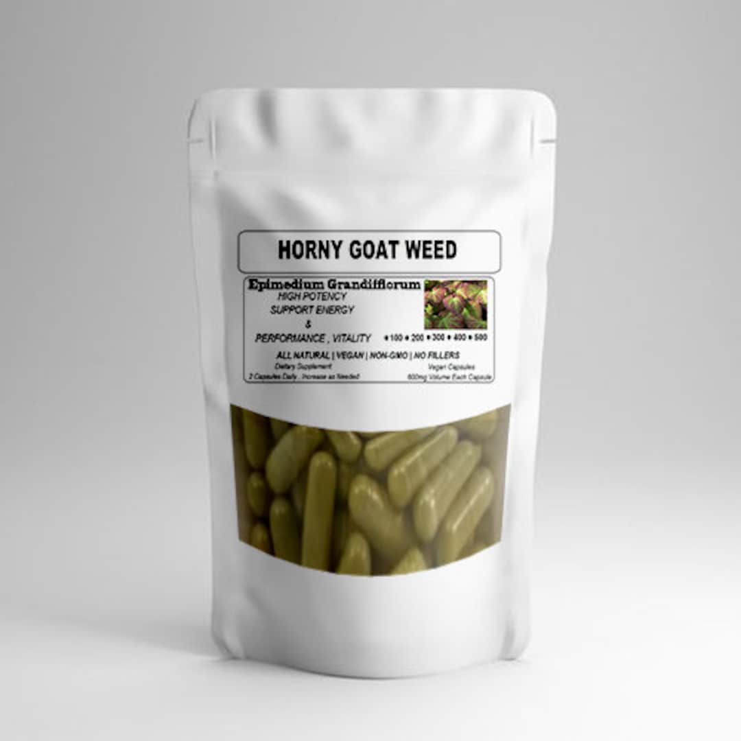 Horny Goat Weed Extract Capsules 500mg 10x Extract Pure - Etsy