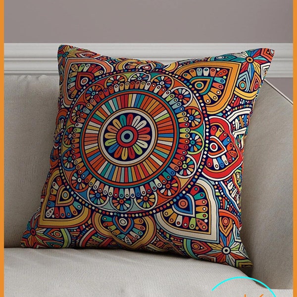 Mandala Pillow - Etsy