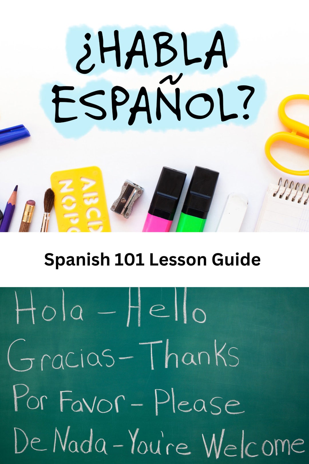 Spanish 101 Lesson Guide Template - Etsy Spanish 101 Lesson Guide Template - Etsy