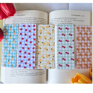 Summer Fruit Bookmarks , Set of 5 - Etsy