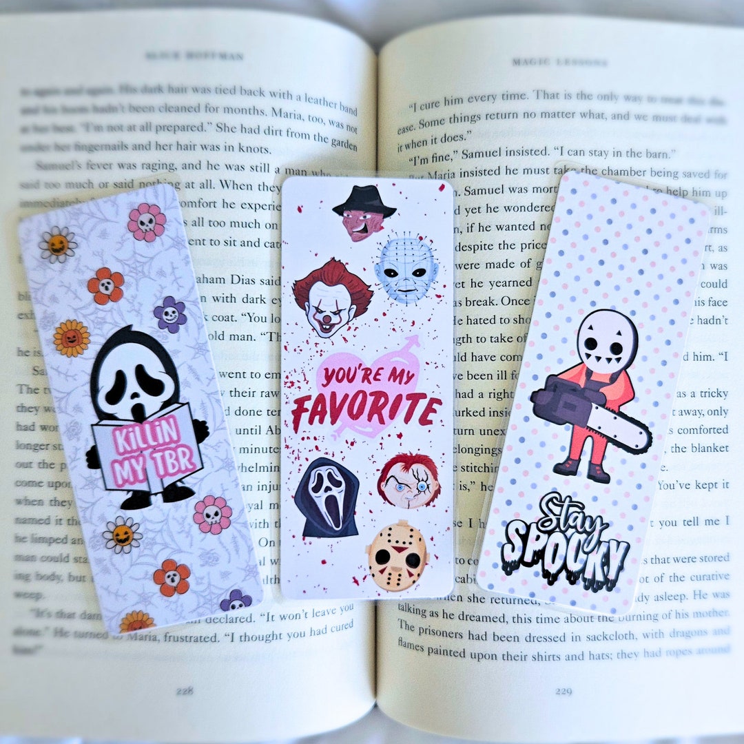Halloween Horror Bookmarks - Etsy