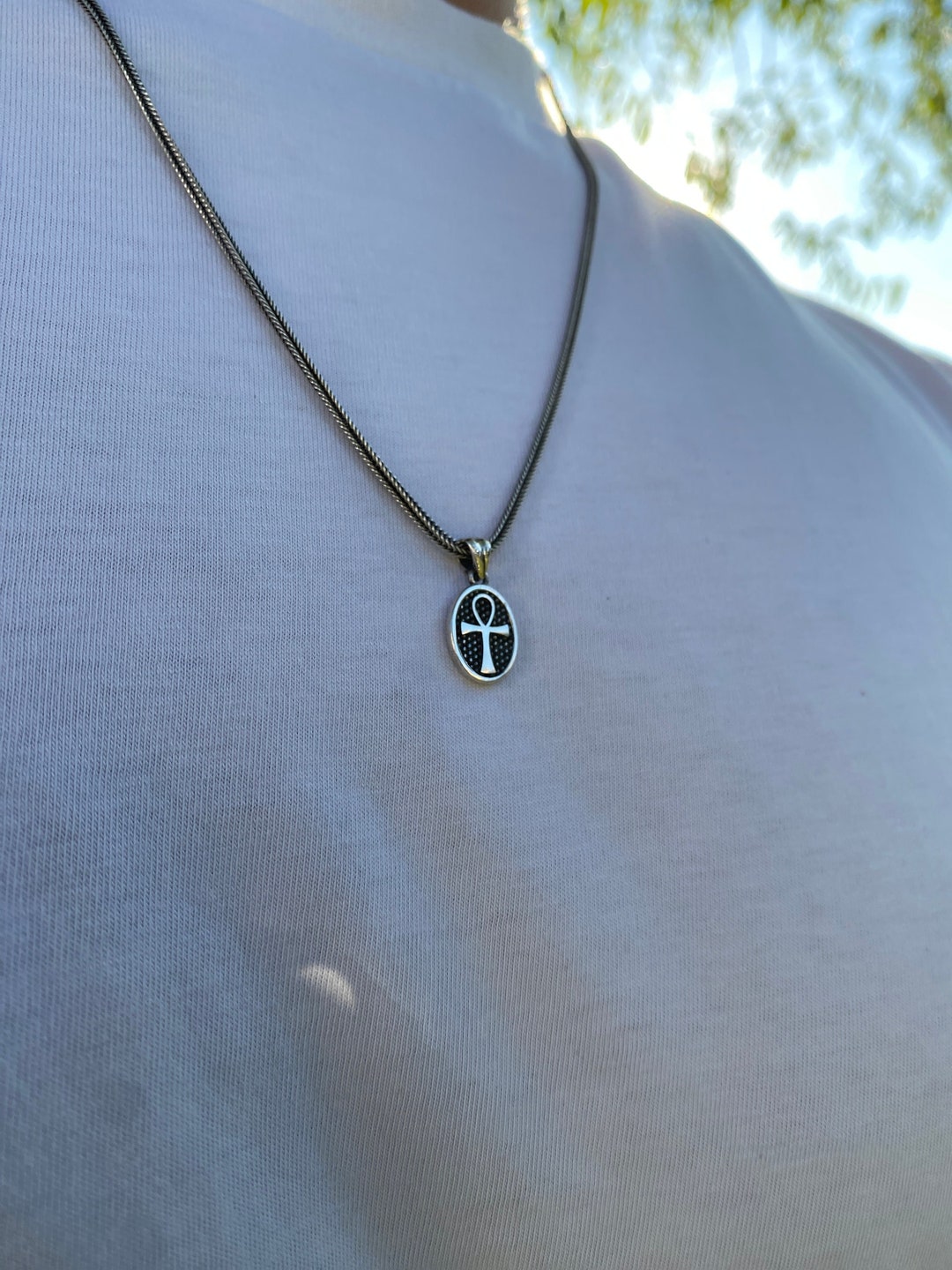 Handmade Silver Cross Necklace Oxidized Necklace Cross - Etsy