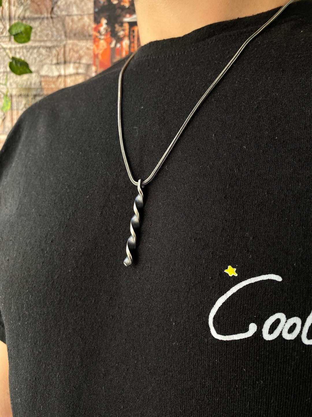 Handmade Silver Men's Necklace, Engineer Silver Pendant, Minimalist ...