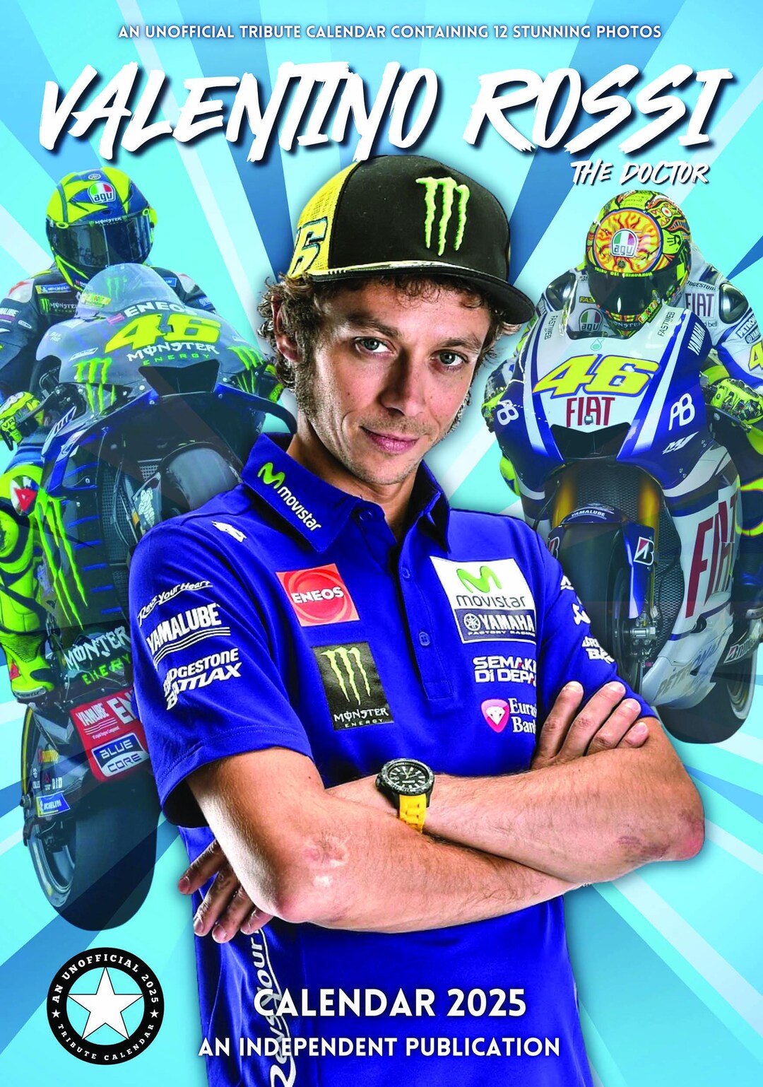 2025 Calendar Valentino Rossi Motorcycle A3 Spiral Format - Etsy