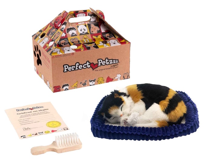 Perfect Petzz Spotted Cat Calico Cat Living Plush - Etsy
