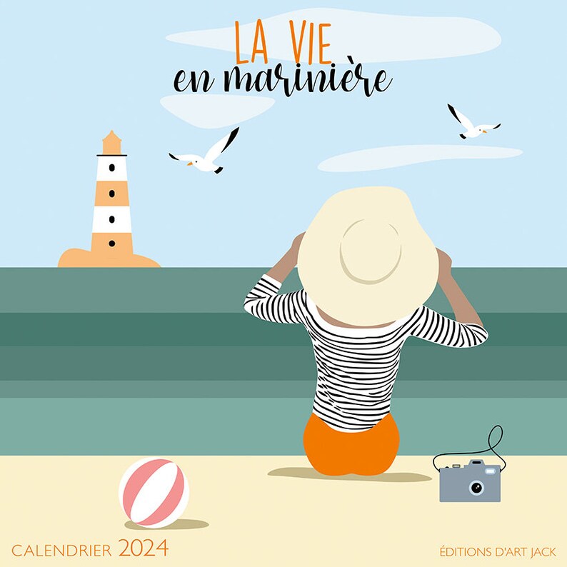 2024 Calendar Drawing Illustration Life as a Sailor Holidays - Etsy