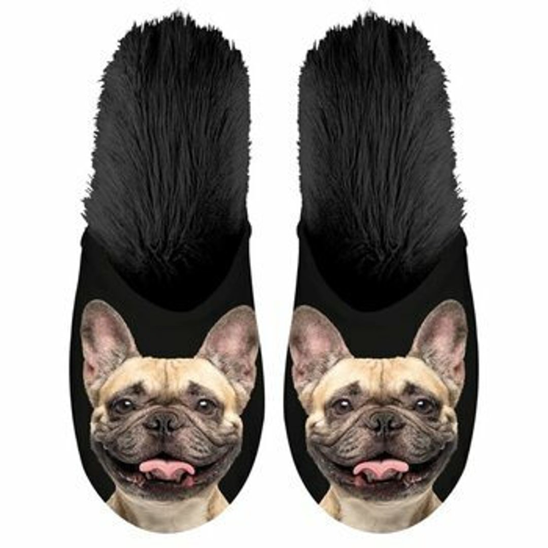 Slipper Slipper With the Image of the French Bulldog - Etsy