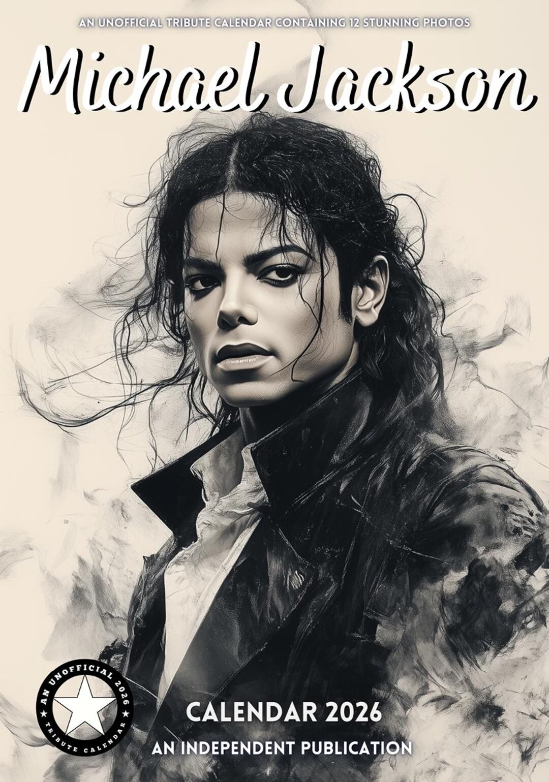 Calendário Michael Jackson 2026 Formato A3 - Formato Generoso ...