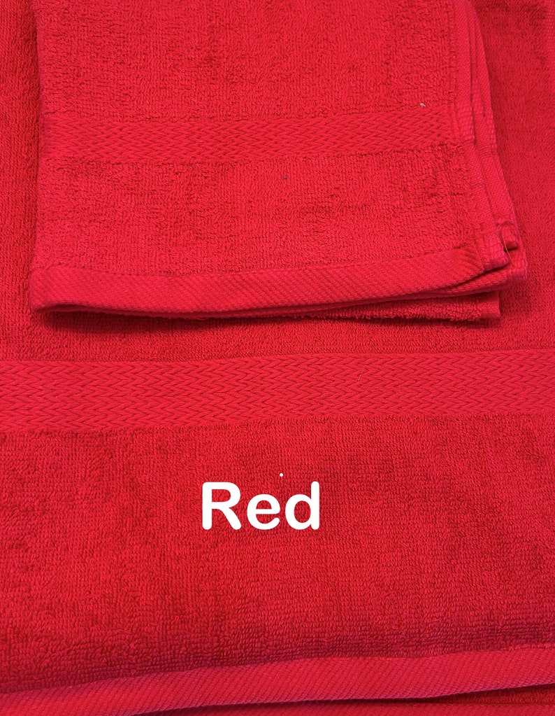 3 Letter Monogram Bath Towel - Monogram Bath Towel Set - Classic ...