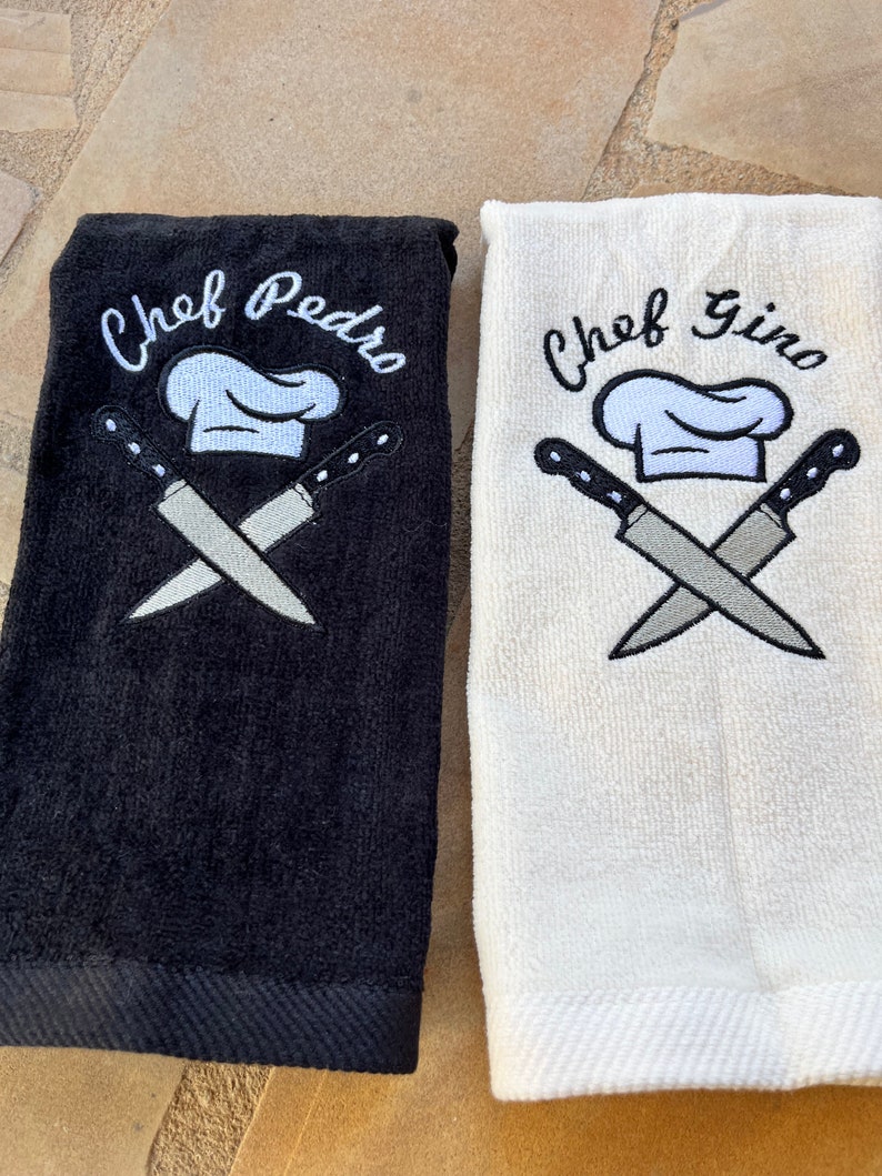 Personalized Chef Dish Towel - Personalized Chef Tea Towel ...