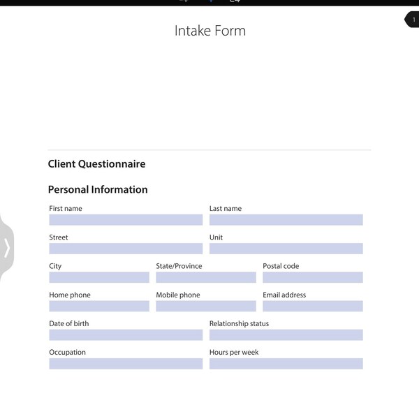 Insurance Intake Forms - Etsy