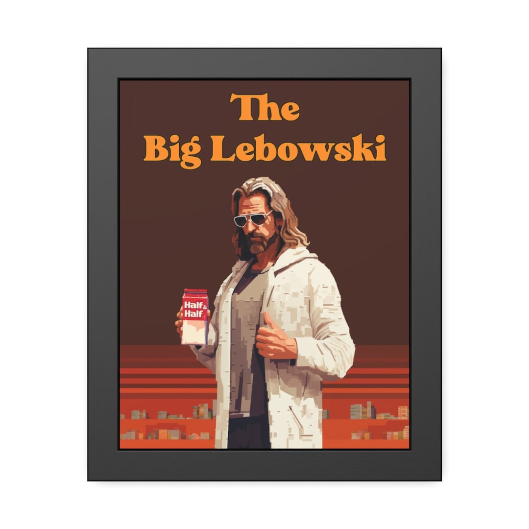 The Big Lebowski Movie Poster Coen Brothers Minimalist Midcentury Wall ...