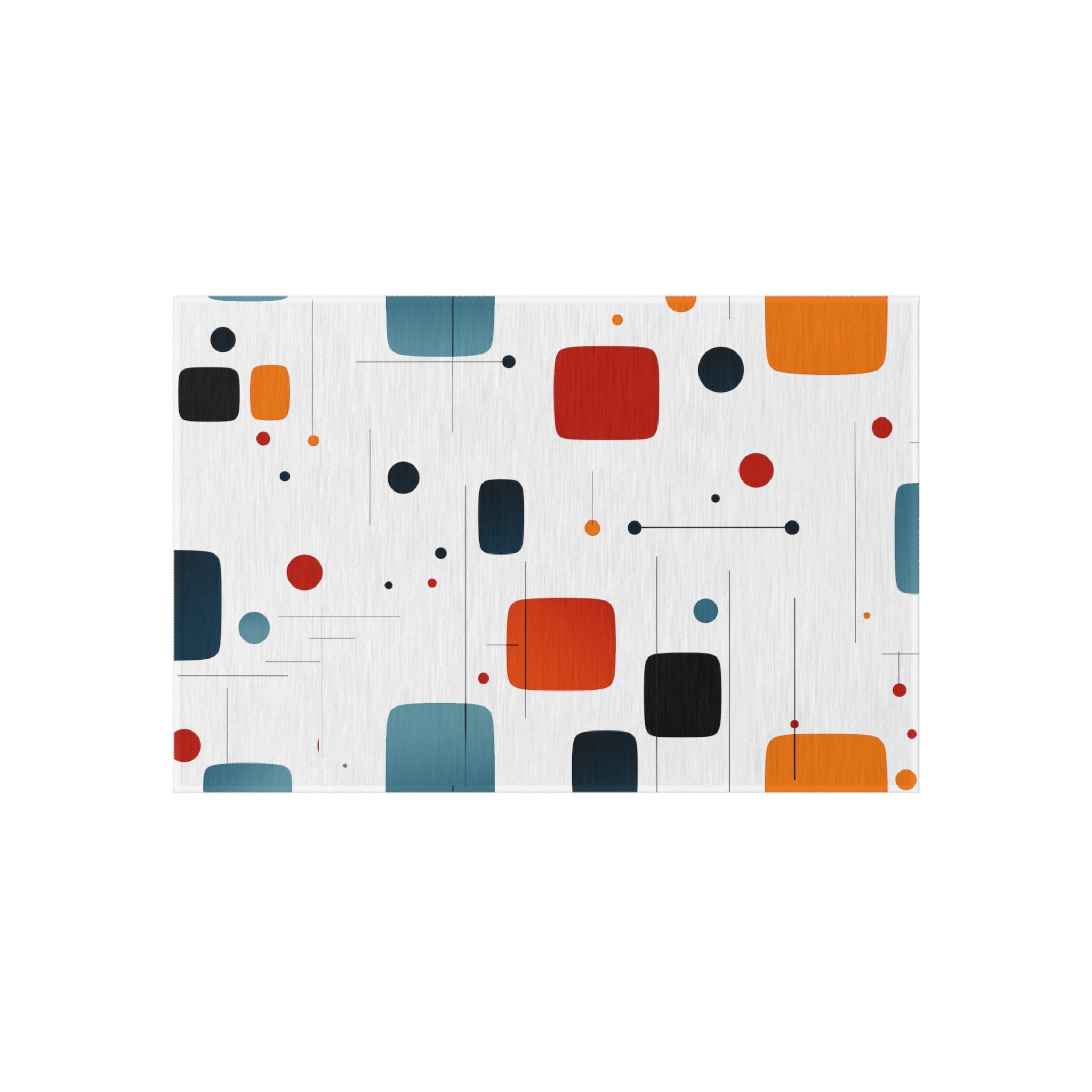 Outdoor Rug Mid Century Modern, Welcome Mat , Mid Century Modern Rug ...