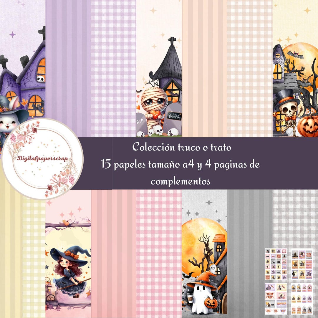 Trick or Treat Digital Collection (vertical) - Etsy