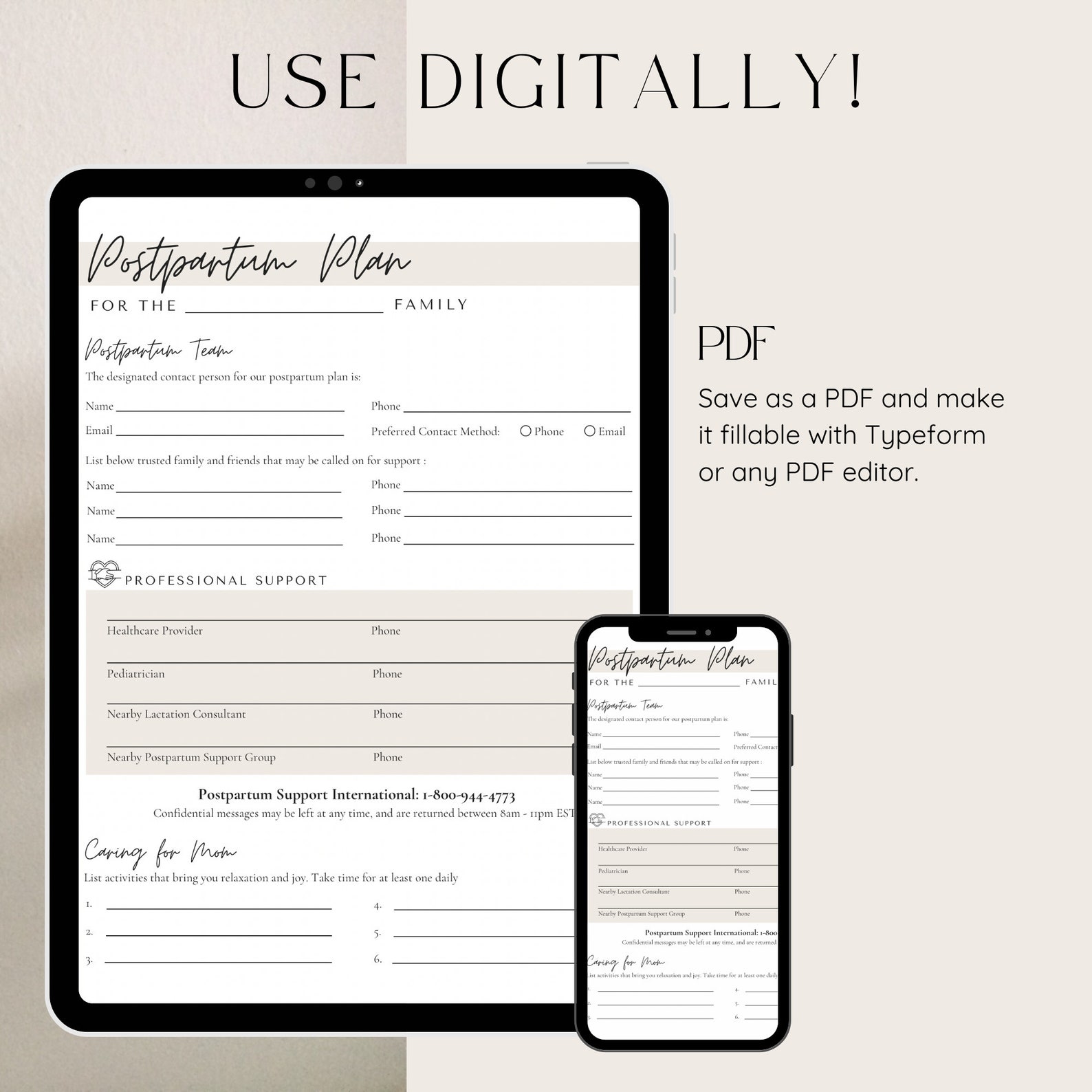 Postpartum Plan and Worksheet, Postpartum Plan, Postpartum Doula ...