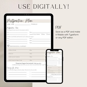 Postpartum Plan and Worksheet, Postpartum Plan, Postpartum Doula ...