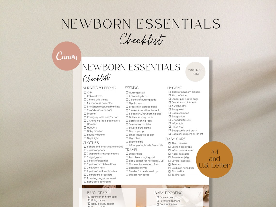 Newborn Essentials Checklist, Newborn Must Haves, Baby Essentials List ...