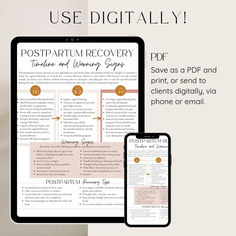 Postpartum Recovery Timeline, Postpartum Warning Signs, Postpartum ...