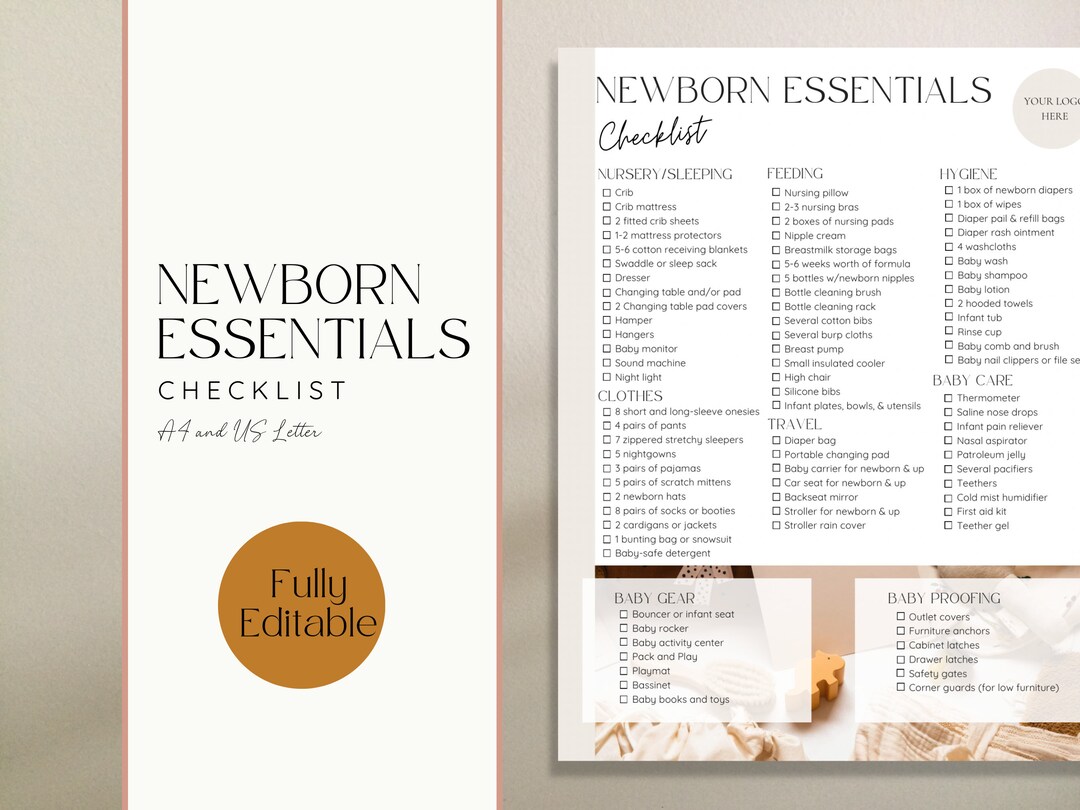 Newborn Essentials Checklist, Newborn Must Haves, Baby Essentials List ...