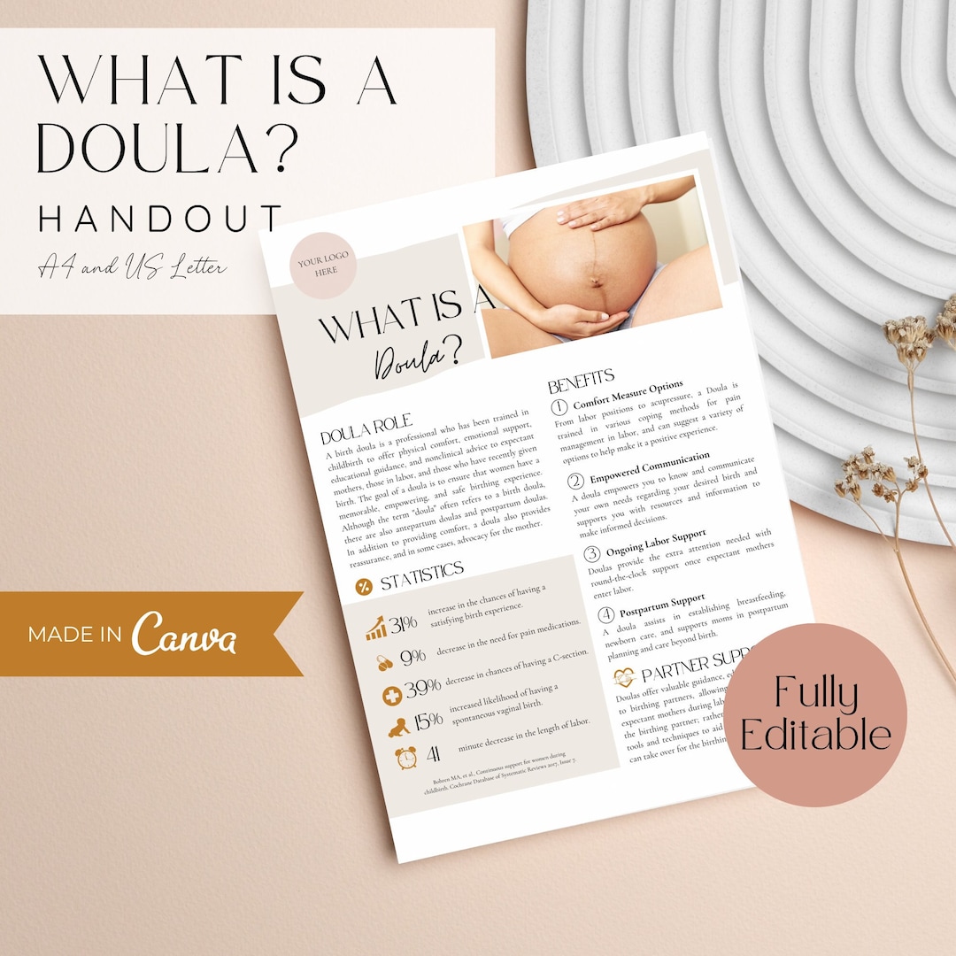 What is a Doula Handout for New Clients Doula Handout Doula - Etsy
