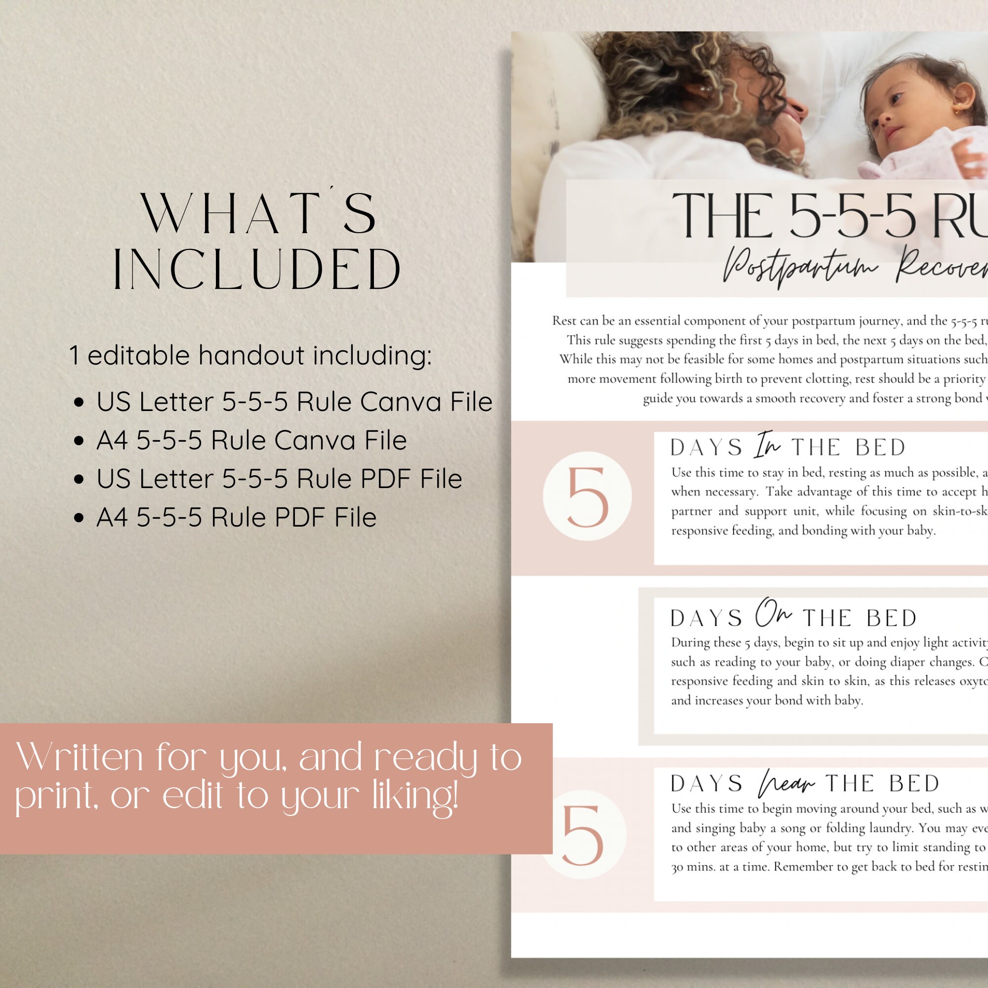 The 5-5-5 Rule of Postpartum Recovery, Postpartum Planning Handout ... The 5-5-5 Rule of Postpartum Recovery, Postpartum Planning Handout ...