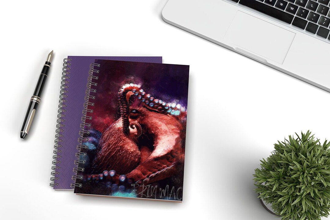 Watercolor Octopus Notebook Journal - Etsy