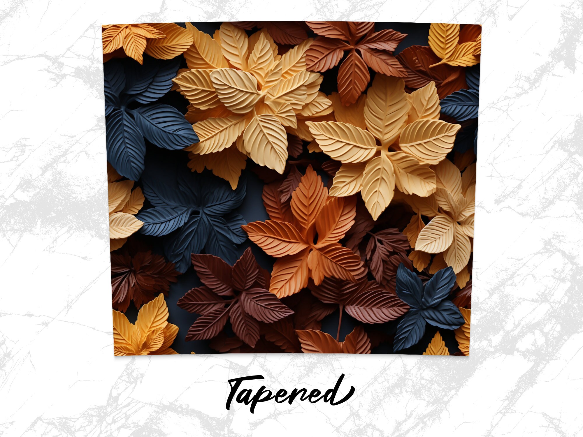 Seamless Autumn Leaves Tumbler Wrap Designs 2 PNG 1 SVG for - Etsy