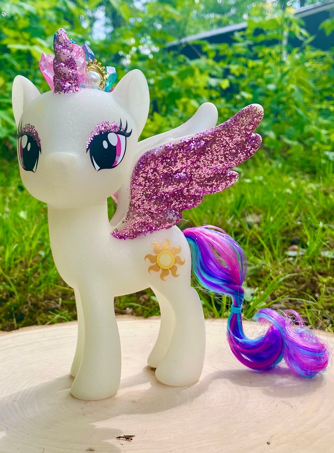 My Little Crystal Pony - Sparkly Princess Celestia, 2016 Collectible My Little Pony Friendship ...