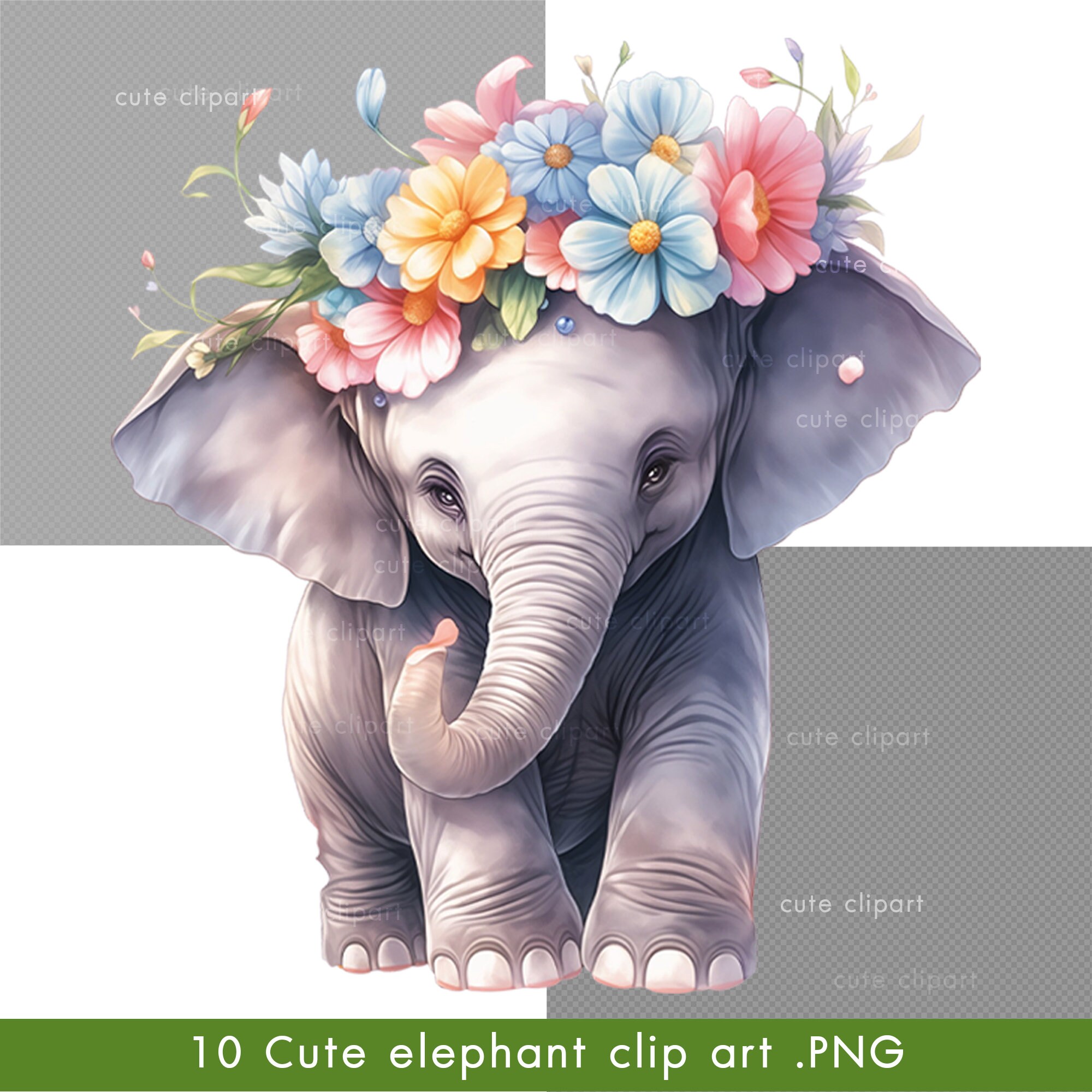 Cute Baby Elephant PNG | Elephant Png | Elephant Clipart | Elephant Png ...