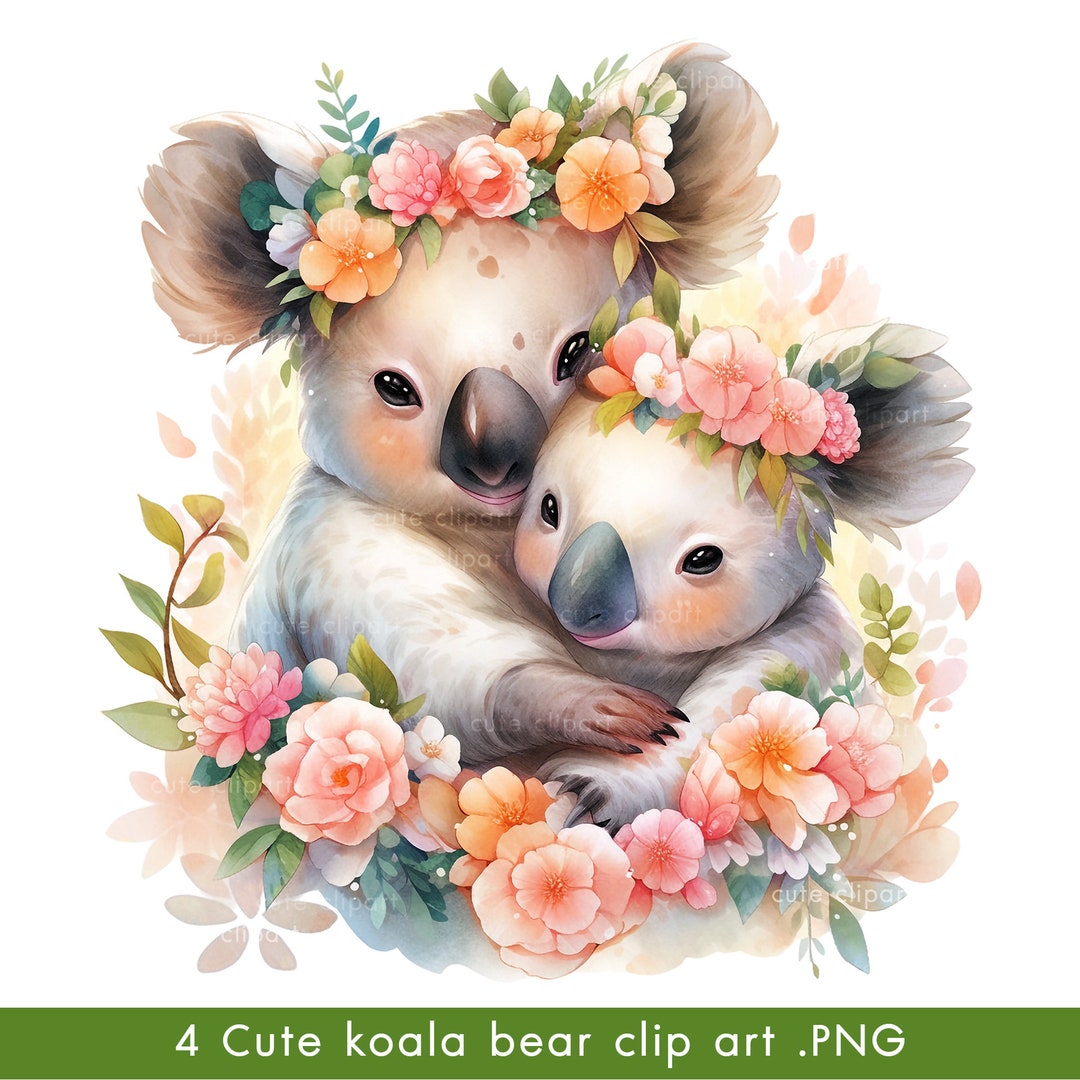 Koala Bear Clipart,cute Koala Bear Clip Art,baby Koala Clipart PNG ...