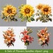 Flowers Clip Art Bundle - 20 PNG Beautiful Floral Graphics, Flower ...