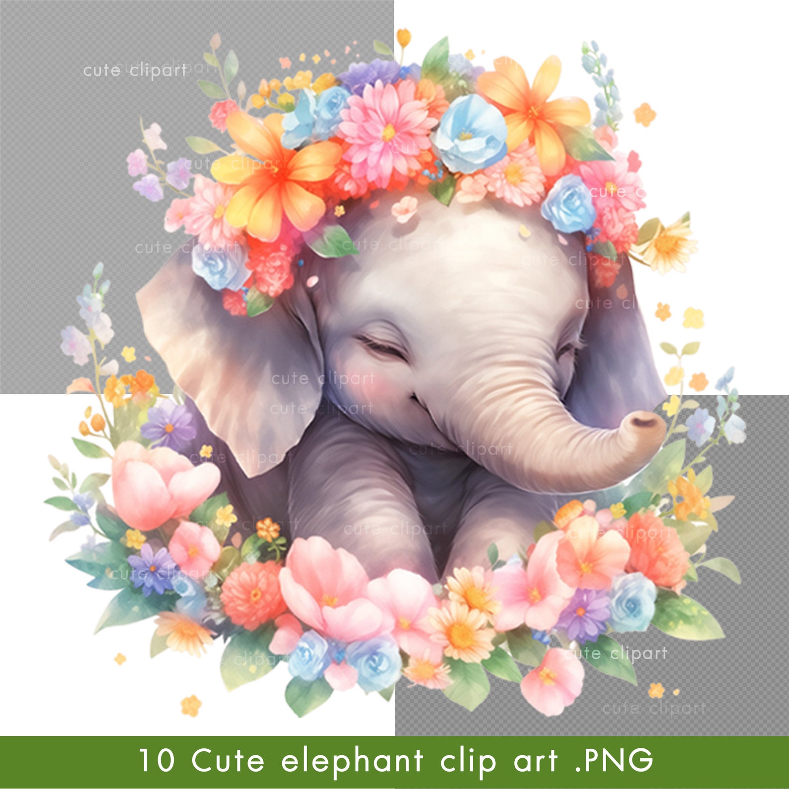 Cute Baby Elephant PNG | Elephant Png | Elephant Clipart | Elephant Png ...