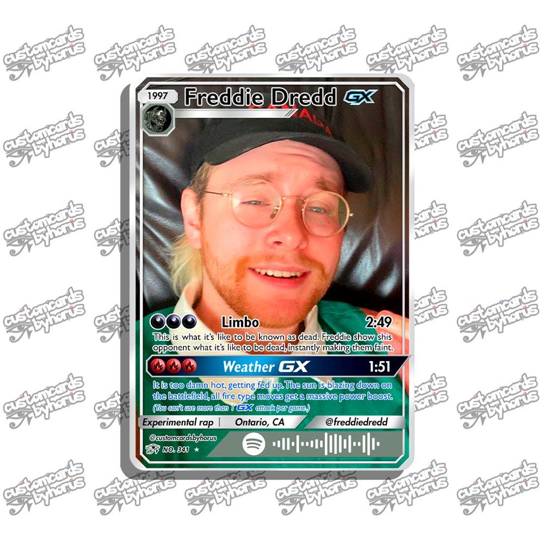 Freddie Dredd Holographic Pokémon Trading Card - Etsy
