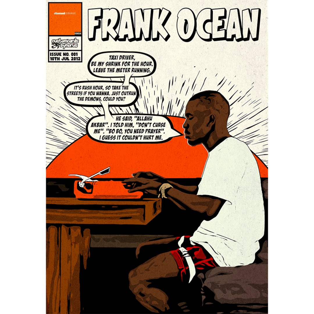 Frank Ocean Comic Book Style A4 Poster Channel Orange - Etsy