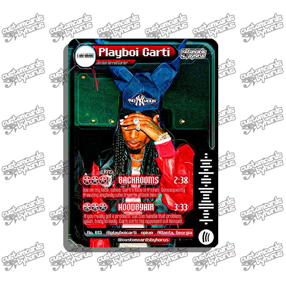 Playboi Carti Holographic Pokémon Trading Card WLR Whole Lotta Red ...