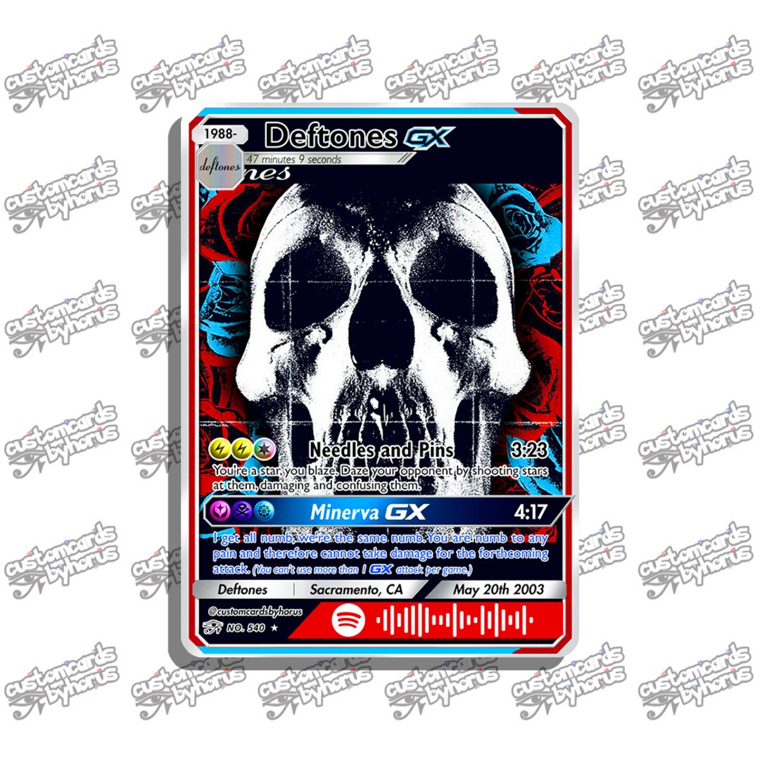 Deftones Holographic Pokémon Trading Card Self Titled - Etsy
