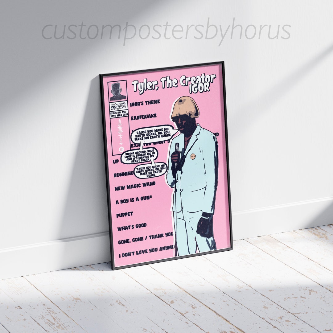 Tyler, the Creator Comic Book Style A4 Poster IGOR - Etsy