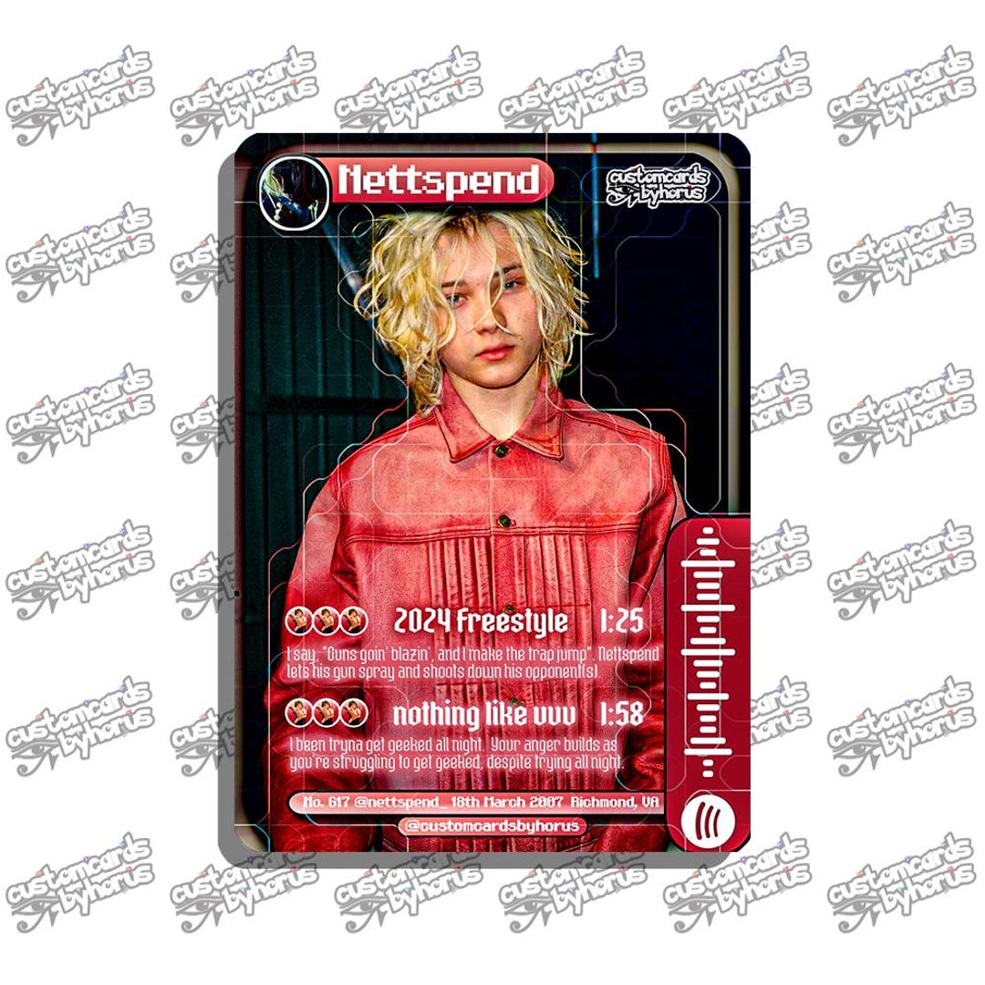 Nettspend Holographic Pokémon Trading Card 1c34 Rage Rap Opium - Etsy