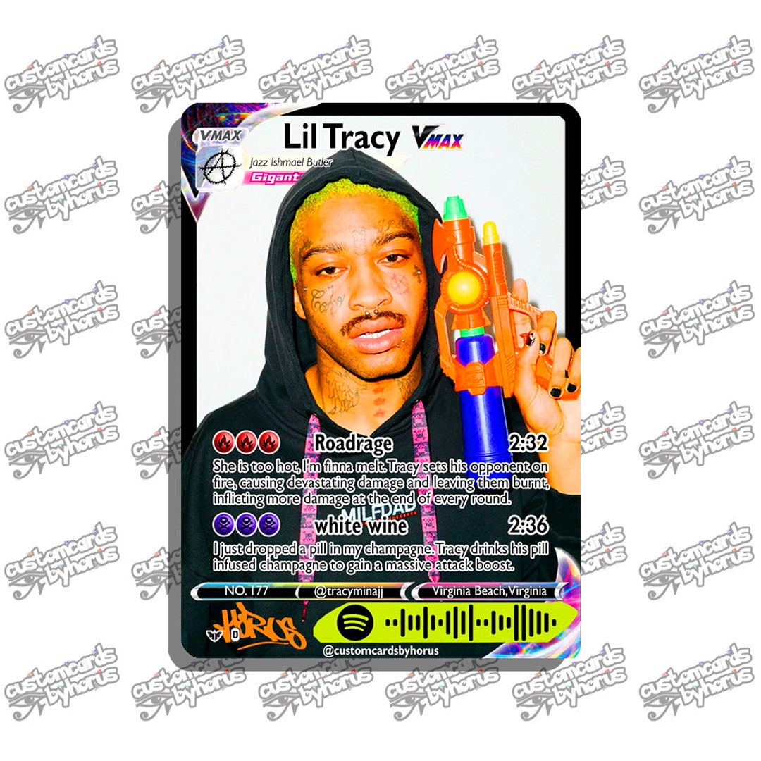 Lil Tracy Holographic Pokémon Trading Card GBC Gothboiclique - Etsy