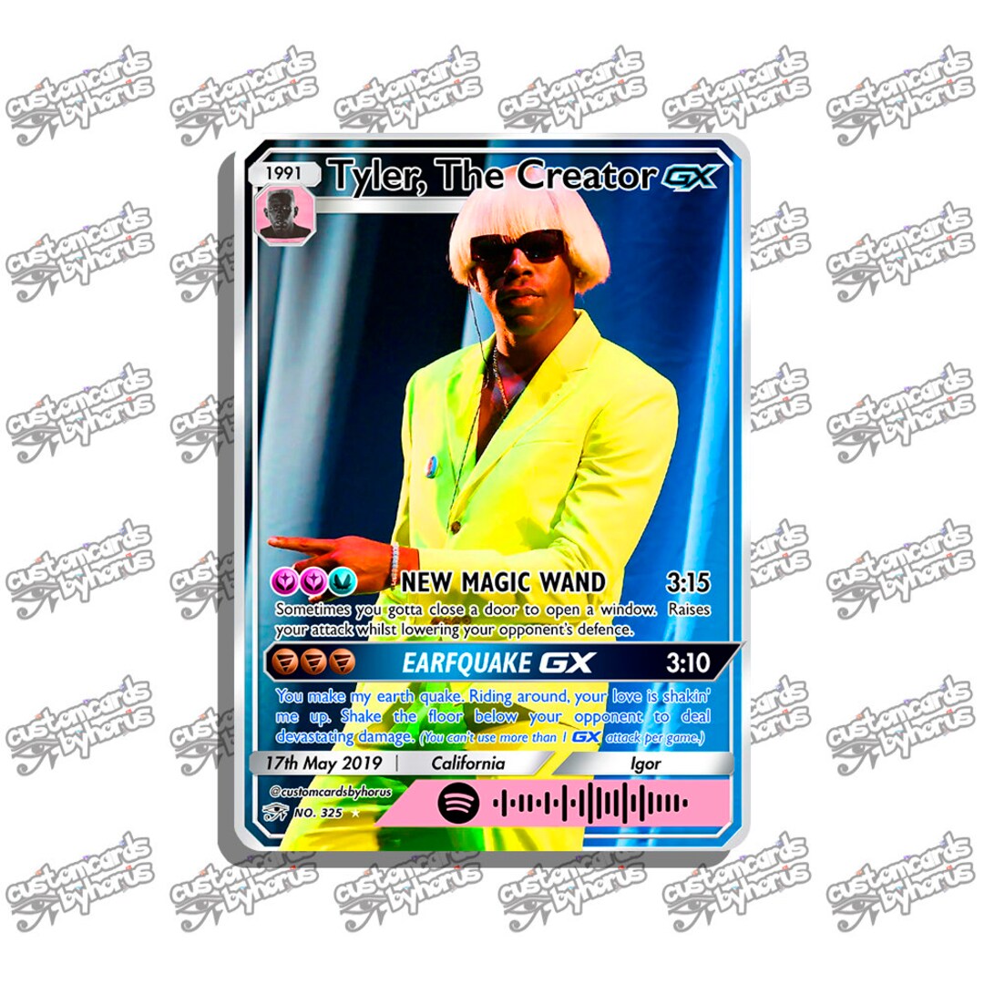 Tyler the Creator Igor Holographic Pokémon Trading Card - Etsy
