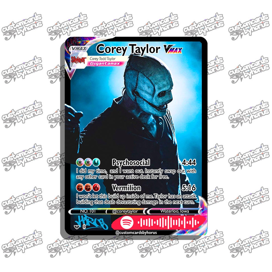 Corey Taylor Holographic Pokémon Trading Card Slipknot Nu Metal - Etsy