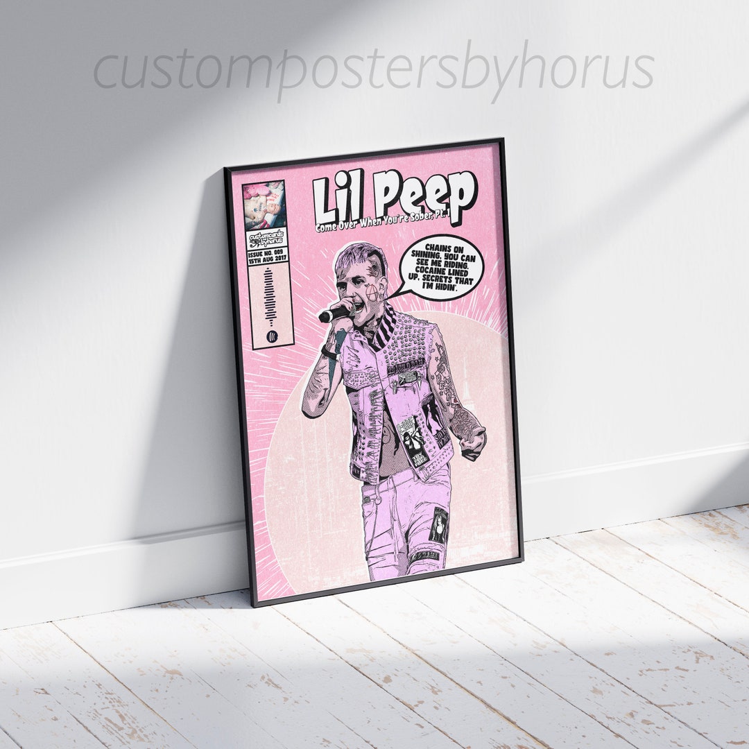 Lil Peep Comic Book Style A4 Poster - Etsy