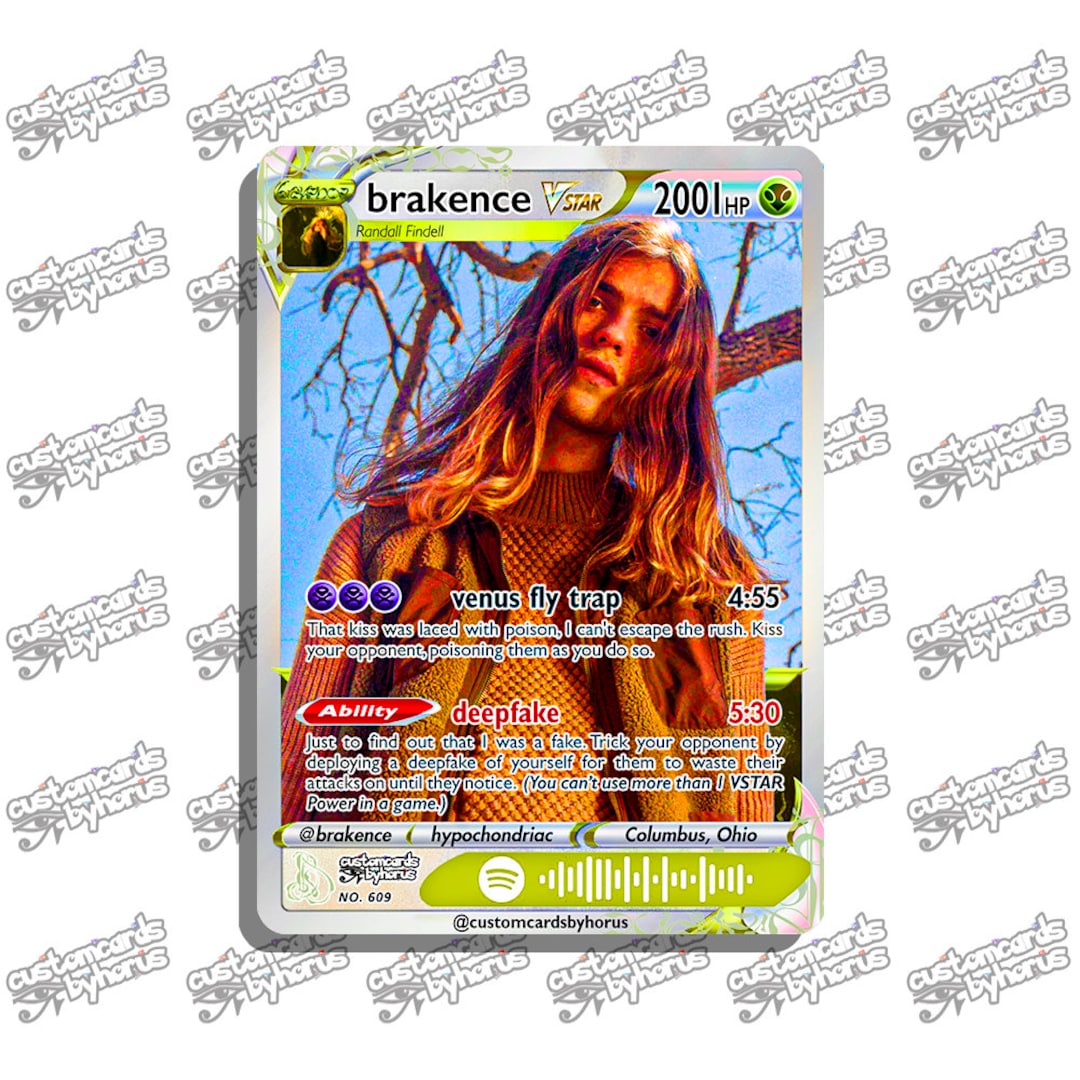 Brakence Holographic Pokémon Trading Card Hyperpop - Etsy