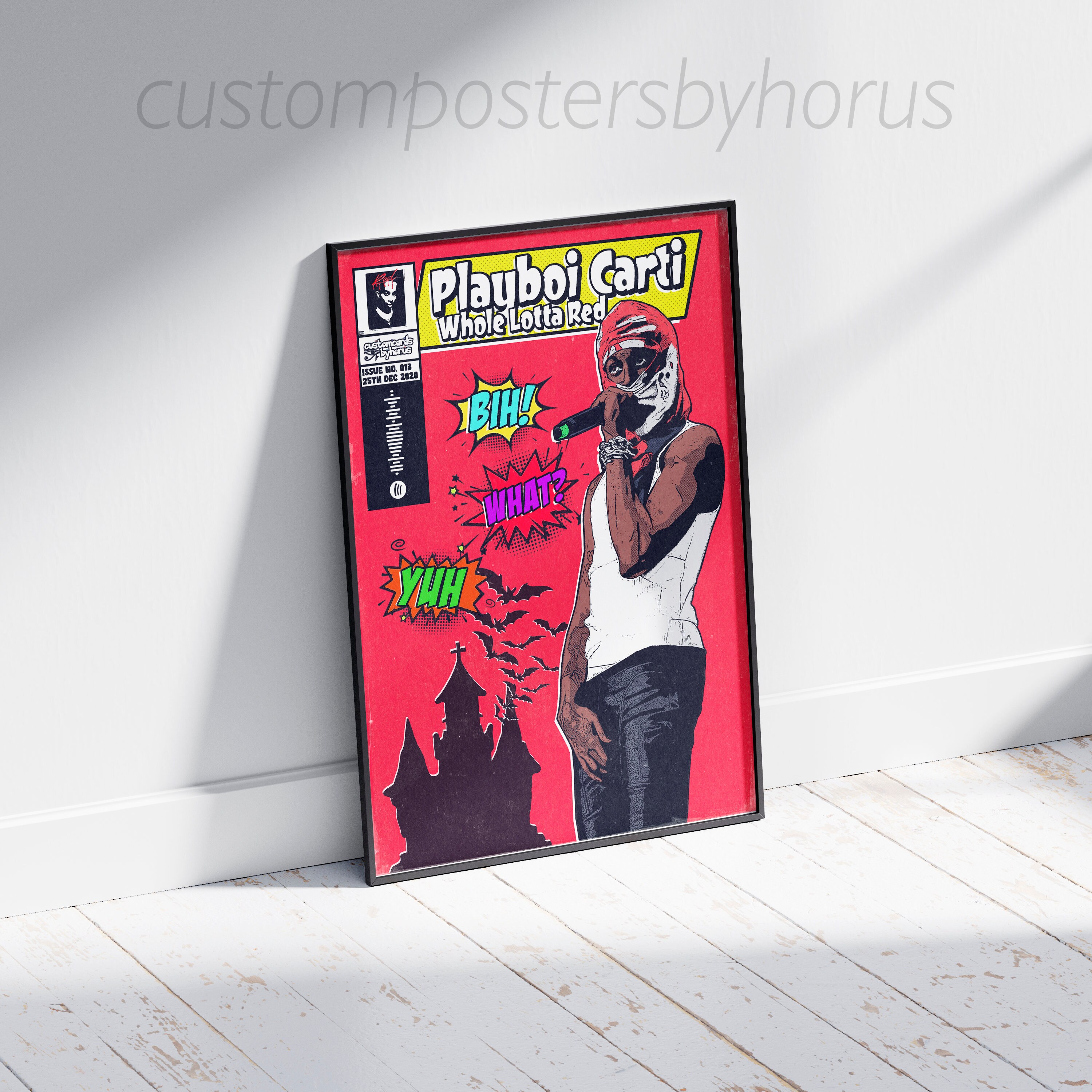 Playboi Carti Comic Book Style A4 Poster WLR Whole Lotta Red - Etsy